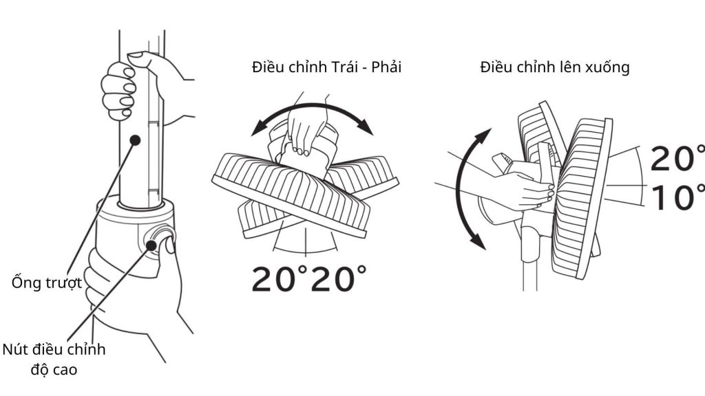 Quạt cây Hitachi HEF-AL300E Model 2023